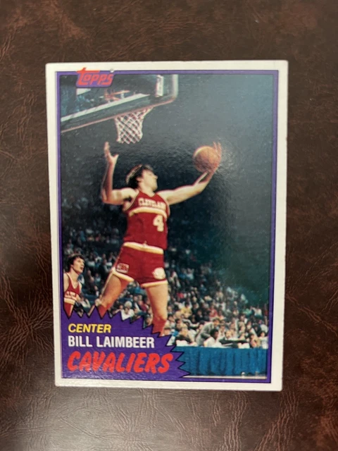 1981-82 TOPPS BASKETBALL #74 : Bill Laimbeer (rookie), Cleveland ...