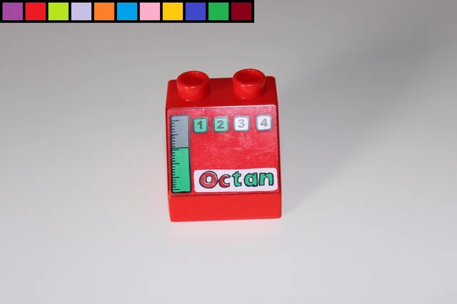 LEGO DUPLO - Octan - Gasolinera - Tren - Rojo - Módulo - Piedra de ...