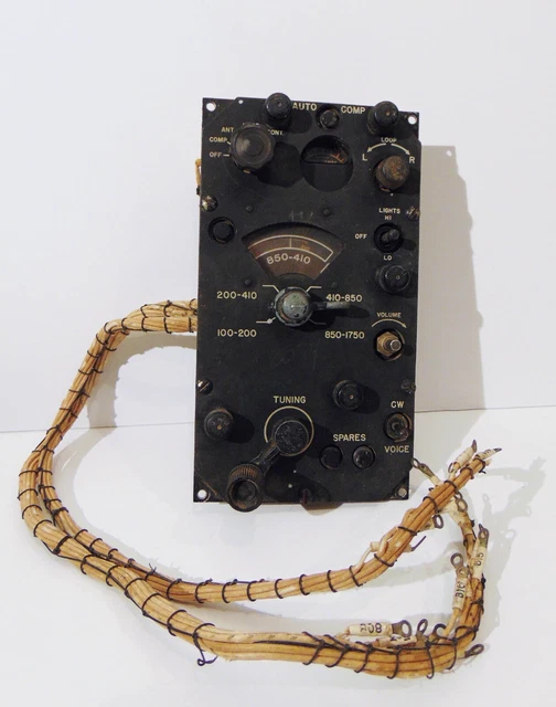 WWII-1950'S MILITARY AIRCRAFT Pilot Cockpit Auto Compass Control Panel ...