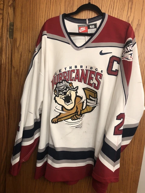 2000-01 WHL LETHBRIDGE Hurricanes Game Worn Thomas Scantlebury Taz ...