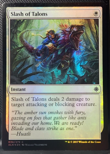 SLASH OF TALONS FOIL – MTG Ixalan – White Common – NM $3.26 - PicClick AU