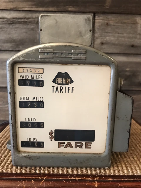VINTAGE HALDA TAXI Meter $250.00 - PicClick CA