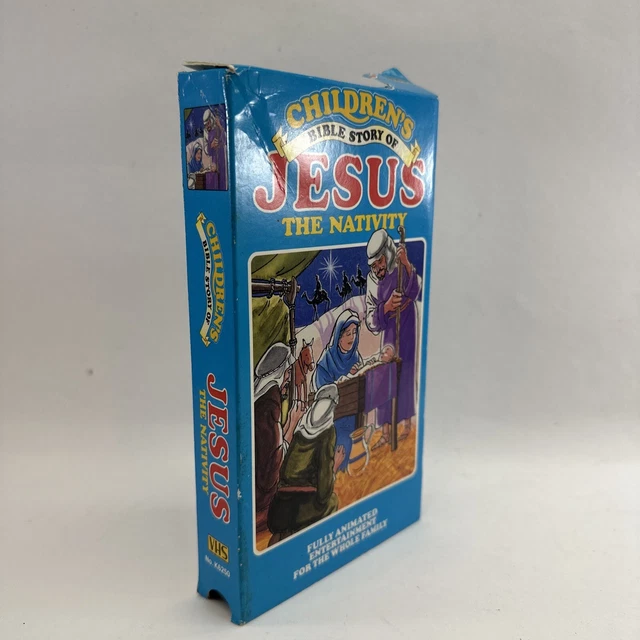 NEW CHILDREN'S BIBLE Story Of Jesus The Nativity VHS VCR Tape Movie ...