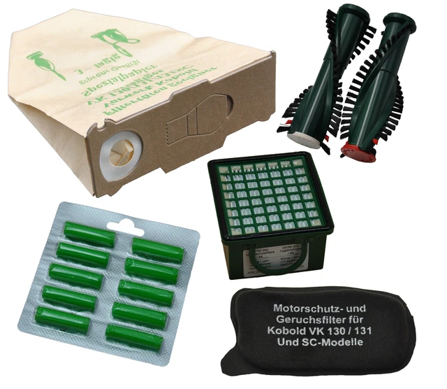 SET GEEIGNET VORWERK Kobold VK 130 131 131 SC: 10 Beutel 2 Filter ...