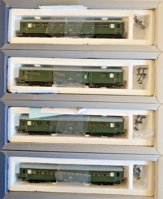 SPUR TT TILLIG 01430 SET 4 x REISEZUGWAGEN DR EP. III NEU OVP TOP EUR ...