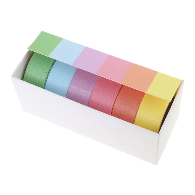 COLORED TAPE REMOVABLE Sticky Note Tabs Reading Highlighter Strips ...