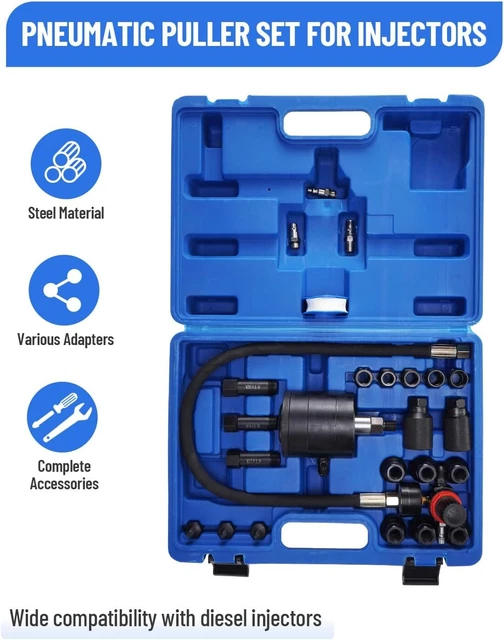 PNEUMATIC INJECTOR PULLER with Pressure Gauge Diesel Injector Puller ...