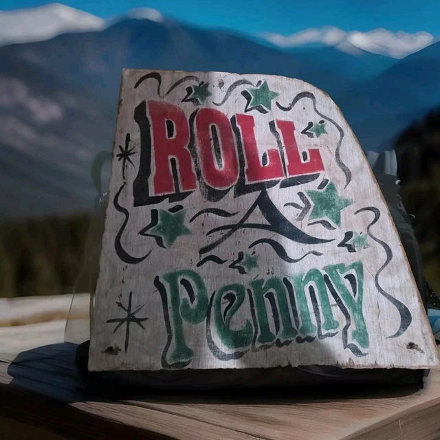 ROLL A PENNY 1960s -70s Original Fairground Sign £32.00 - PicClick UK