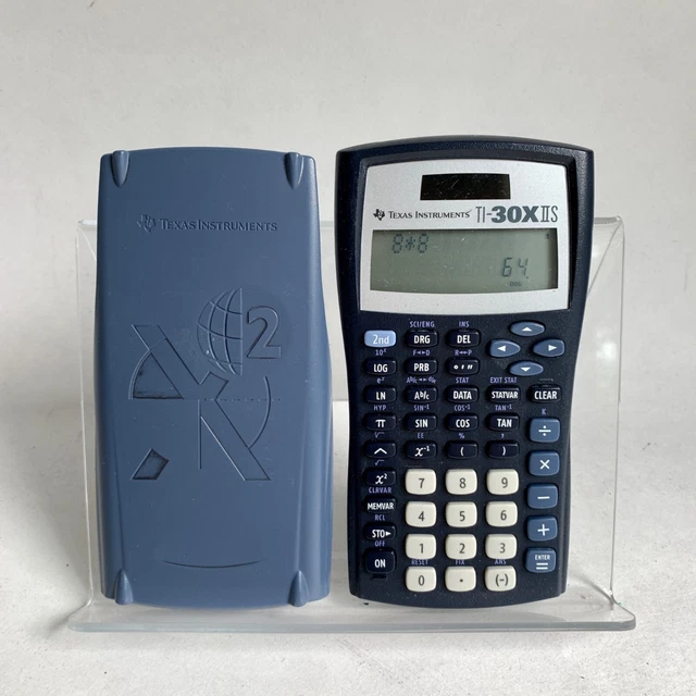 TEXAS INSTRUMENTS TI-30X 2S IIS Solar Calculator Blue Working $13.95 ...