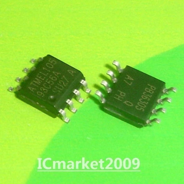 100 PCS AT93C56-10SU-2.7 SOP-8 AT93C56A 93C56A 93C56 SU27 3-wire Serial EEPROMs EUR 22,15 ...