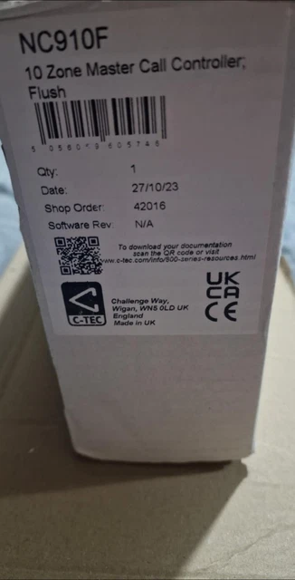C-TEC NC910F 800 Series 10 Zone Master Call Controller £156.69 ...