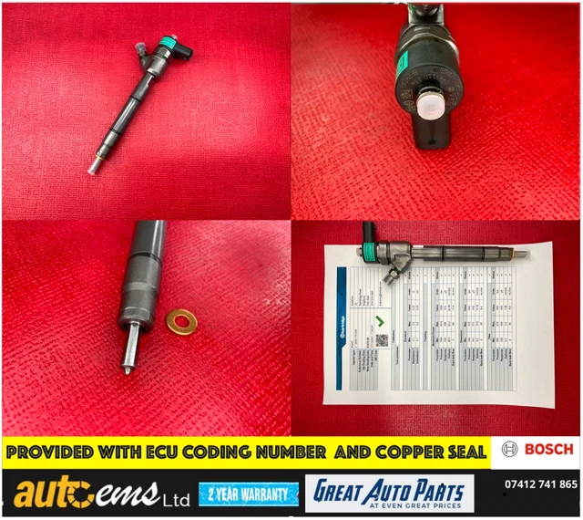 KIA HYUNDAI 1.6 Crdi Bosch Diesel Fuel Injector 0445110256 338002A400 £ ...