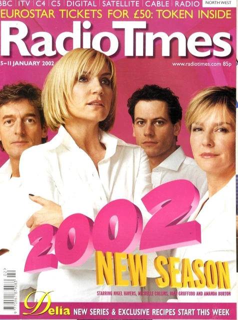 RADIO TIMES MAGAZINE 2002/11/1 Nigel Havers. Michelle Collins. Joan ...