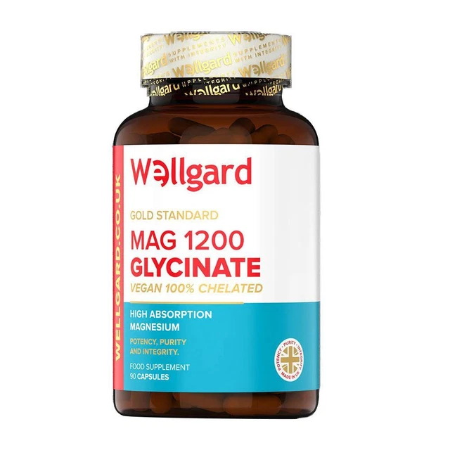 MAGNESIUM GLYCINATE CAPSULES MAG 1200mg Glycinate 90 Capsules £7.55 ...