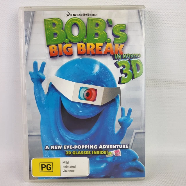 BOBS BIG BREAK DVD - Bob's Big Break in Monster 3D - Glasses Included ...