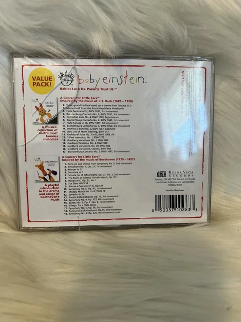 BABY EINSTEIN 2 disc value pack Bach and Beethoven + 1 $17.99 - PicClick CA