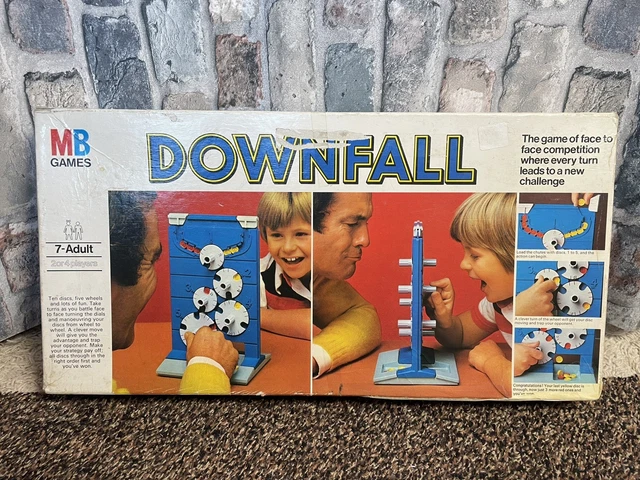 VINTAGE DOWNFALL BOARD Game Original 100% Complete 1977 MB Games Long ...
