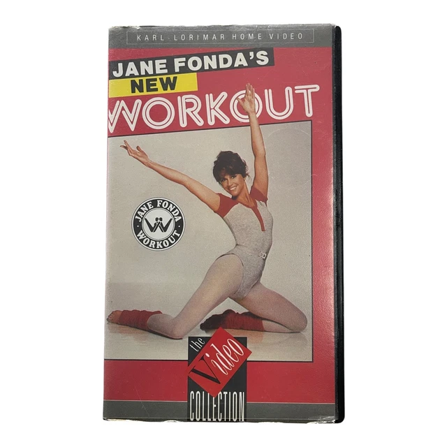 JANE FONDA'S NEW Workout VHS 1985 Vintage Fitness Video Karl Lorimar £ ...