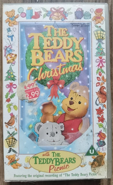 THE TEDDY BEARS Christmas With Picnic Vintage Retro VHS Video Rare Kids ...