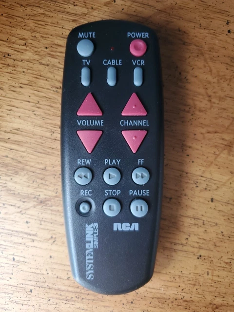RCA - UNIVERSAL Remote Control - Systemlink Simple 3 - TV, VCR & Cable ...