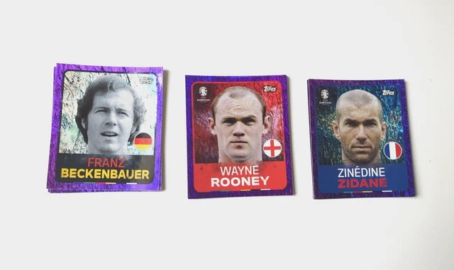 TOPPS EURO 2024 Stickers Purple Parallel Legends Choose From Drop Down ...