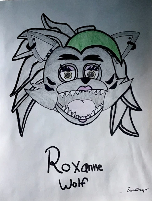 8.5”X11” ROXANNE WOLF Drawing Five Nights At Freddy’s Fnaf Roxy $20.00 ...