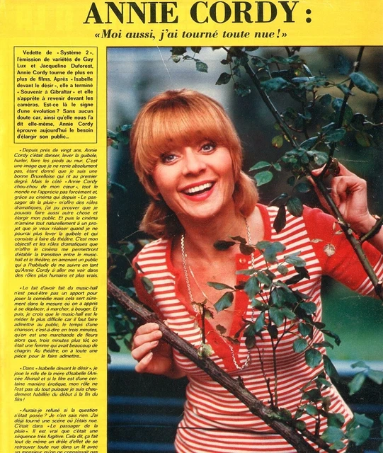 COUPURE DE PRESSE Clipping 1975 Annie Cordy (1 page) EUR 3,00 - PicClick FR