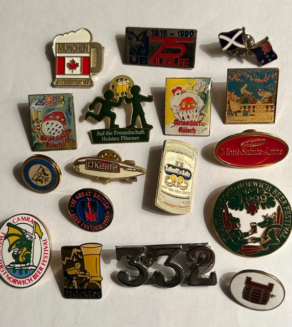 BEER BREWERY PIN Badges £12.00 - PicClick UK