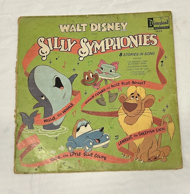 VINTAGE 1971 WALT Disney's "Silly Symphonies" Record Album 12" Vinyl Lp ...