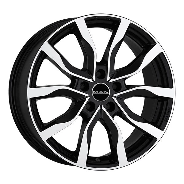 JANTES ROUES MAK Highlands Pour Honda Civic 7X17 5X114,3 Black Mirror ...