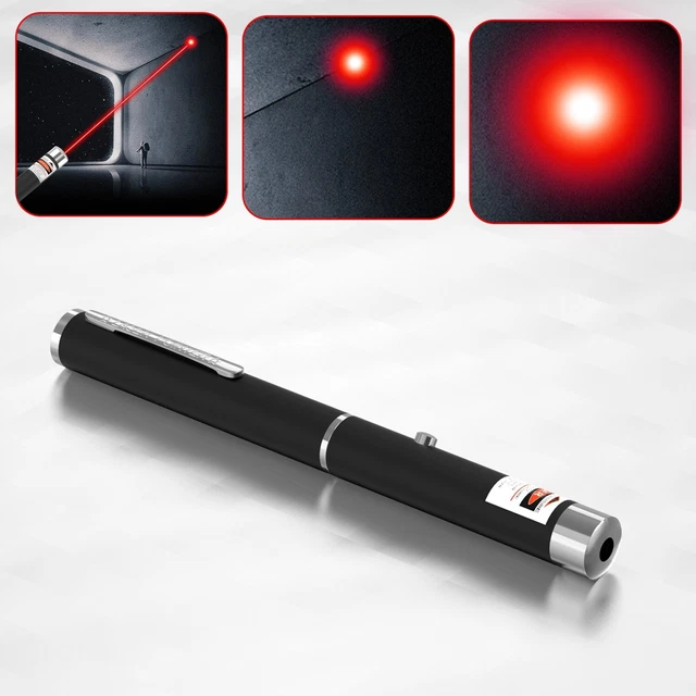 3-PACKS 900 650NM Miles Red Laser Pointers Pen Visible Beam Light Pet ...