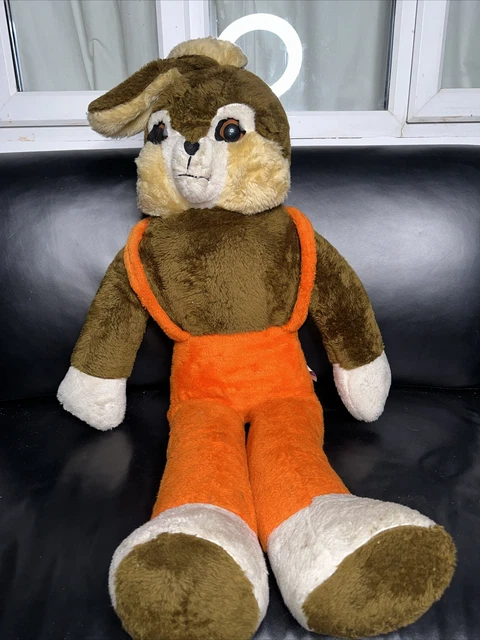 VINTAGE LEFRAY LARGE Brown Rabbit Soft Toy. Firm Feel. 65cm Tall ...