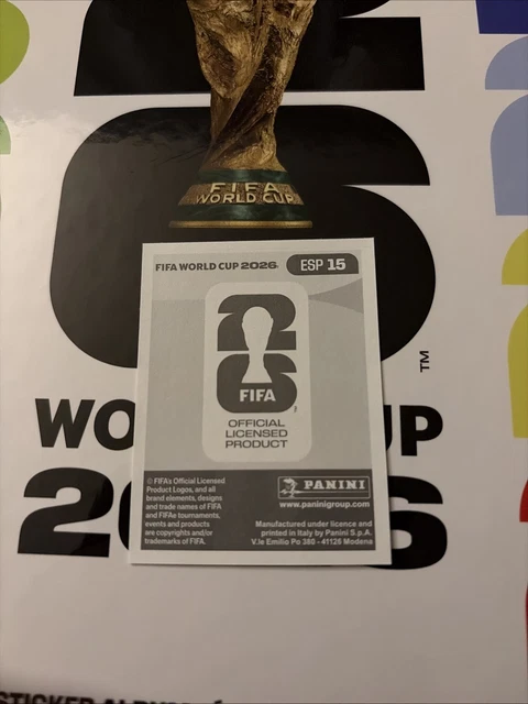 2026 PANINI FIFA World Cup Sticker Lamine Yamal ESP15 Spain £9.08 ...