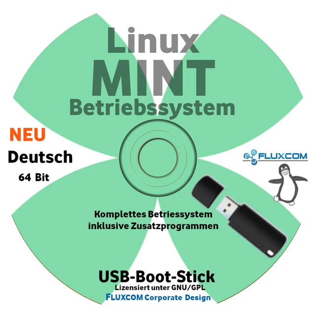 LINUX MINT 64 Bit 2025 USB, komplettes Betriebssystem in deutsch EUR 39 ...