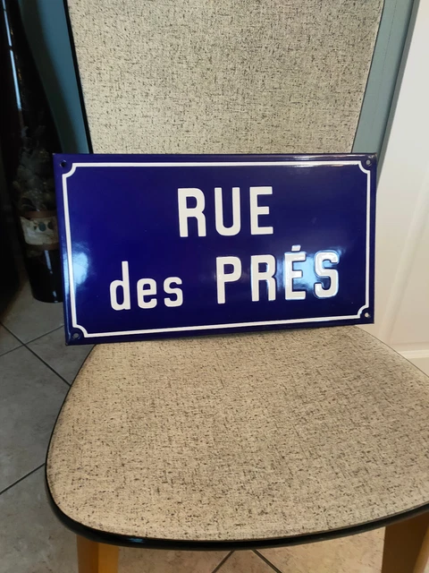 PLAQUE ÉMAILLÉE DE rue EUR 35,00 - PicClick FR