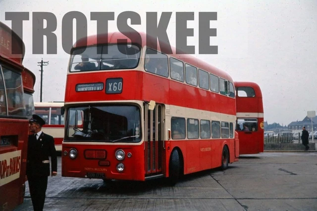 35MM SLIDE NORTH Western Daimler Fleetline Alexander 177 DDB177C 1968 ...
