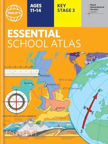 PHILIP'S MAPS - Philip's RGS Essential School Atlas Hardback - Q245z £ ...