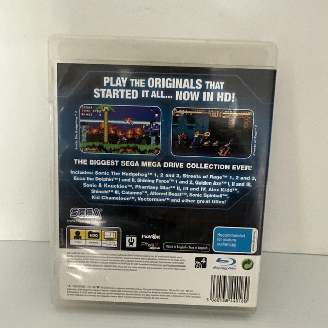 SEGA MEGA DRIVE Ultimate Collection PS3 PlayStation 3 Complete With ...