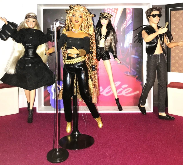 BARBIE ROCK STARS Black Label & KEN LOOKS Signature 2023 6 DOLLS et 2 ...
