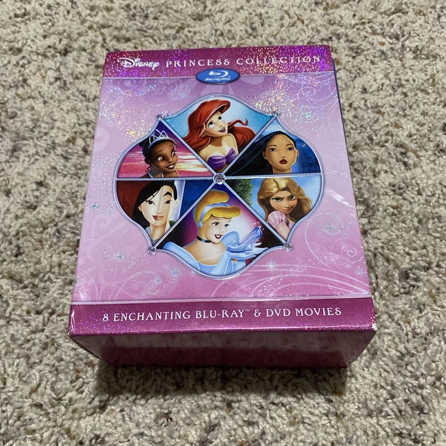 DISNEY PRINCESS COLLECTION Blu-ray And DVD Discs 8 Movies VGC Free ...