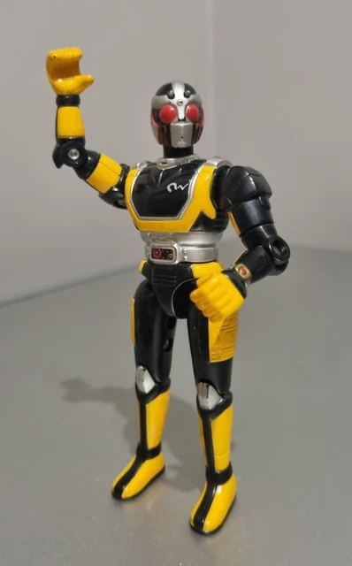 RARE SABAN'S MASKED Rider 5" Action Figure Super Gold Masked Rider 1995 ...
