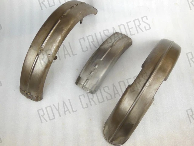 NEW MATCHLESS G3L Front And Rear Mudguard (Fork Garder Model) Raw Steel ...