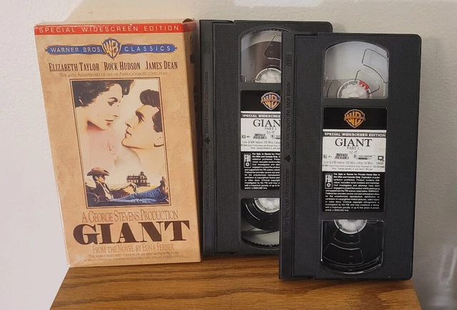 GIANT VHS ELIZABETH Taylor, Rock Hudson, James Dean £3.76 - PicClick UK