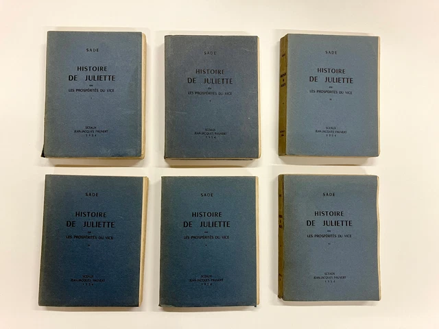 SADE, &HISTOIRE DE Juliette ou les Prospérités du Vice", PAUVERT 1954 ...