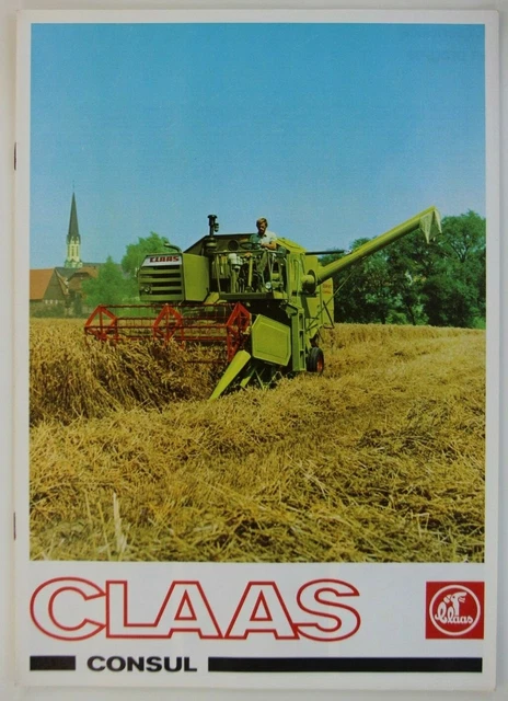 PROSPECTUS BROCHURE CLAAS CONSUL Moissonneuse batteuse Combine Schnitter EUR 24,99 - PicClick FR