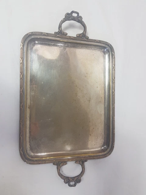 PETIT PLATEAU SERVICE Métal Argenté Style Louis XVI EUR 79,00 - PicClick FR