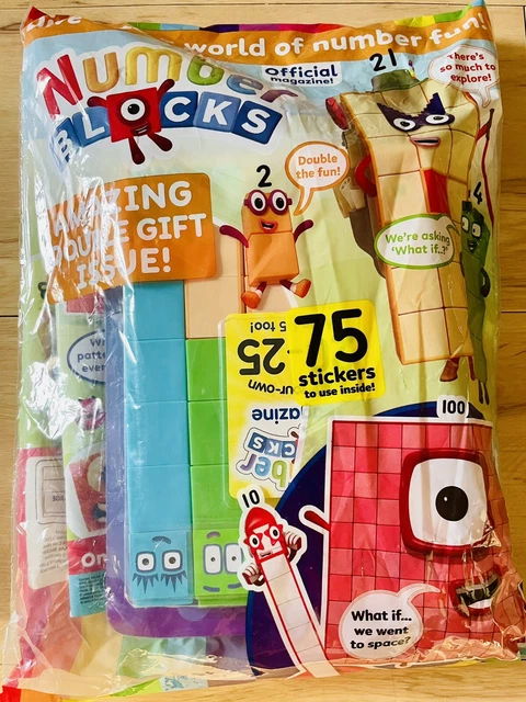 CBEEBIES NUMBER BLOCKS 20-25 Double Gift Issue magazine Stickers ...