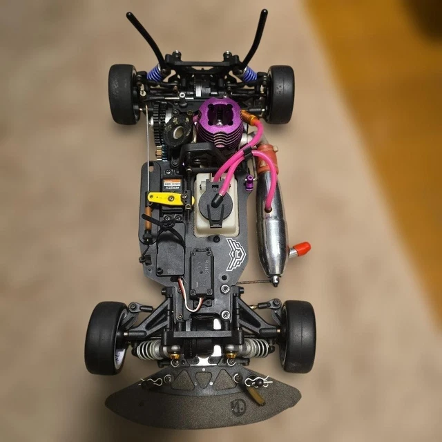 MUGEN MTX2 NOVAROSSI Engine RC Car Chassis AS-IS PERFEX Servo Nitro £ ...