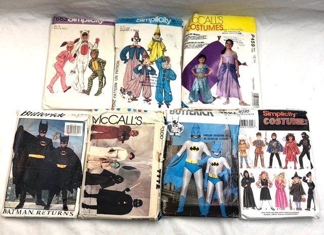 (LOT OF 7) Vintage Simplicity Mccall's Costume Sewing Patterns Kids ...