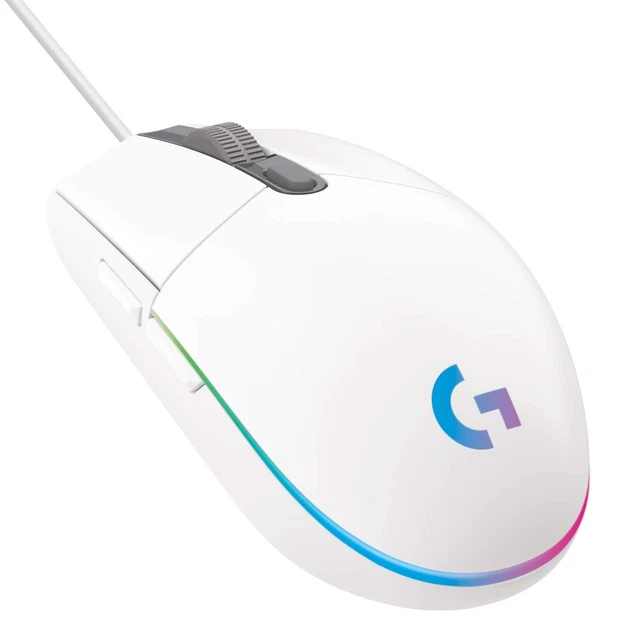 LOGITECH G203 WIRED Gaming Mouse, 8,000 DPI, Rainbow Optical Effect ...